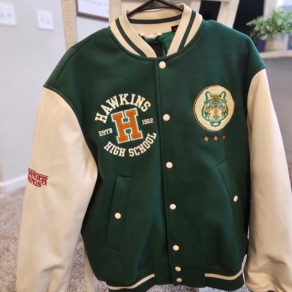 H&M | Jackets & Coats | Stranger Things Varsity Jacket | Poshmark